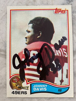 Johnny Davis signed SAN FRANCISCO 49ERS card 1982 Topps | eBay