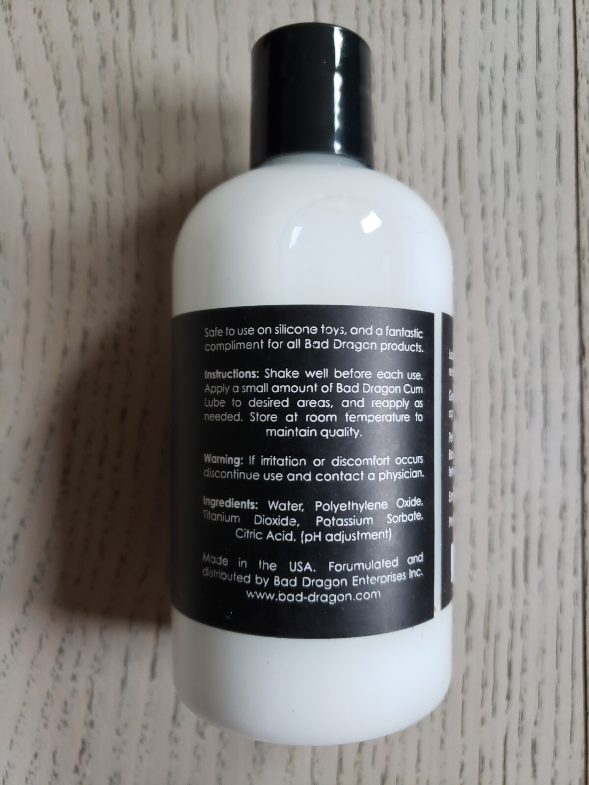 NEW Bad Dragon CUM LUBE + SYRINGE Sealed 8oz Water Fantasy Personal ...