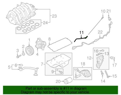 NEW OEM Ford 2015-17 F-150 Mustang Oil Level Indicator Dipstick Tube ...