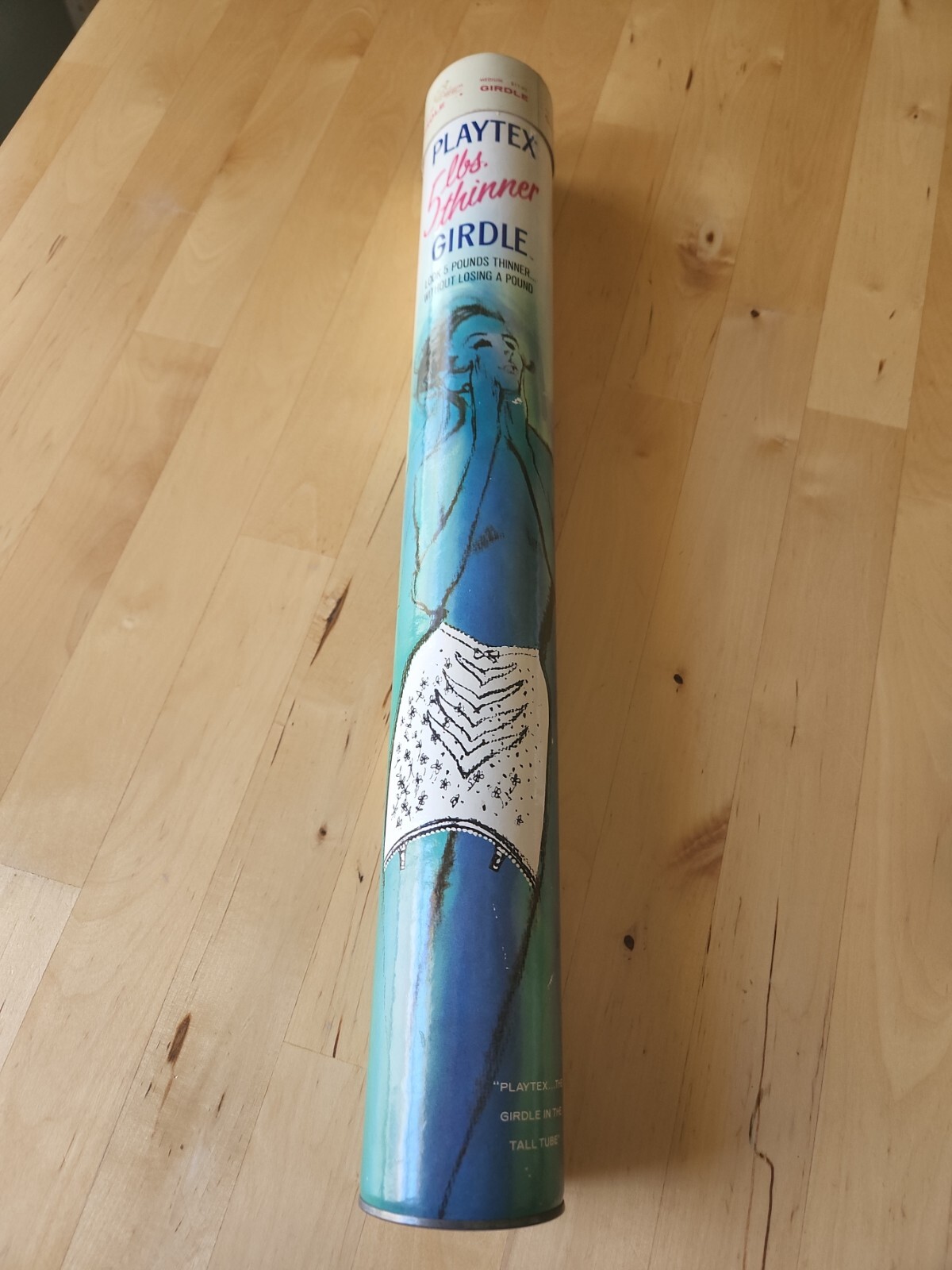 Vintage 1966 Playtex Girdle Tube Box Advertising 19" long. 2.5" wide | eBay