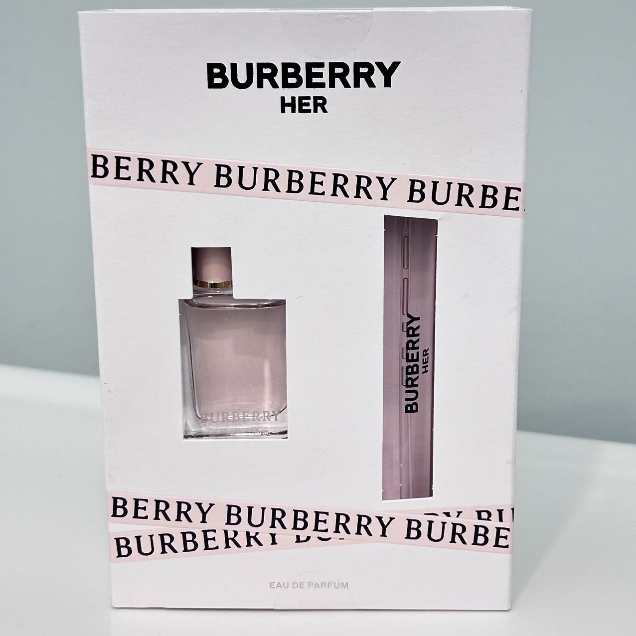 New 2PC Mini BURBERRY Her EDP Perfume women Set (spray 0.33 oz+ splash ...
