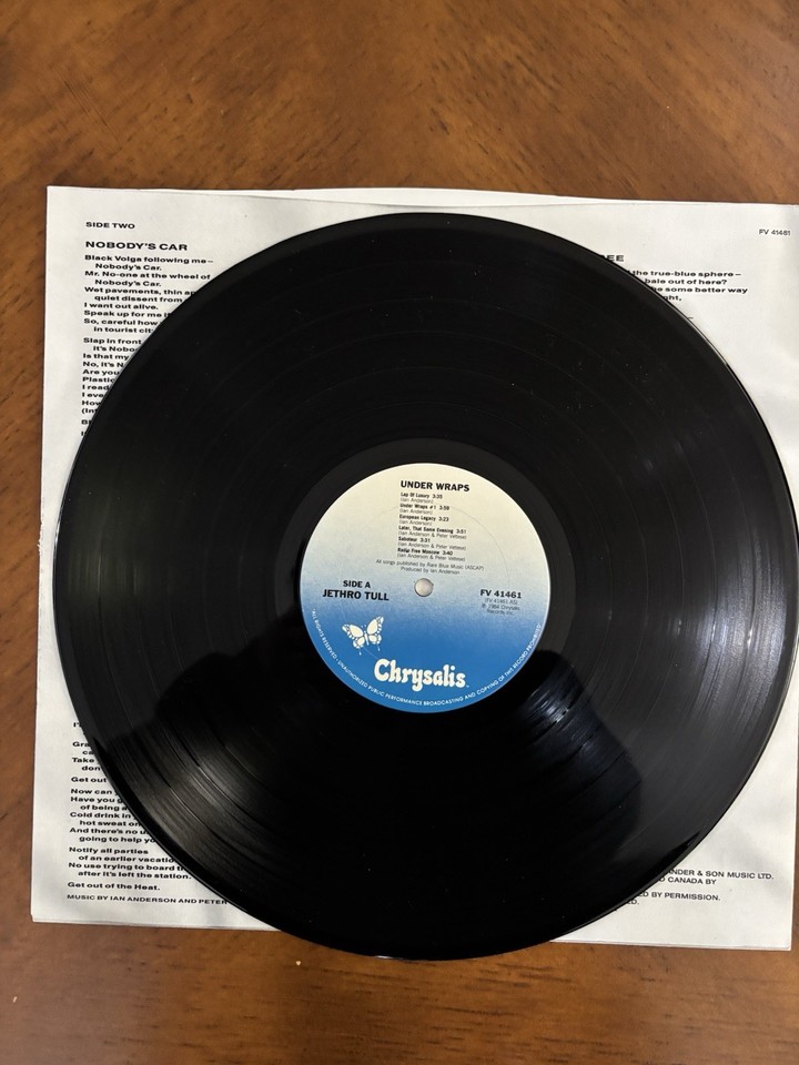 Jethro Tull-Under Wraps 1984 Rock LP 12" VINYL FV41461 | eBay