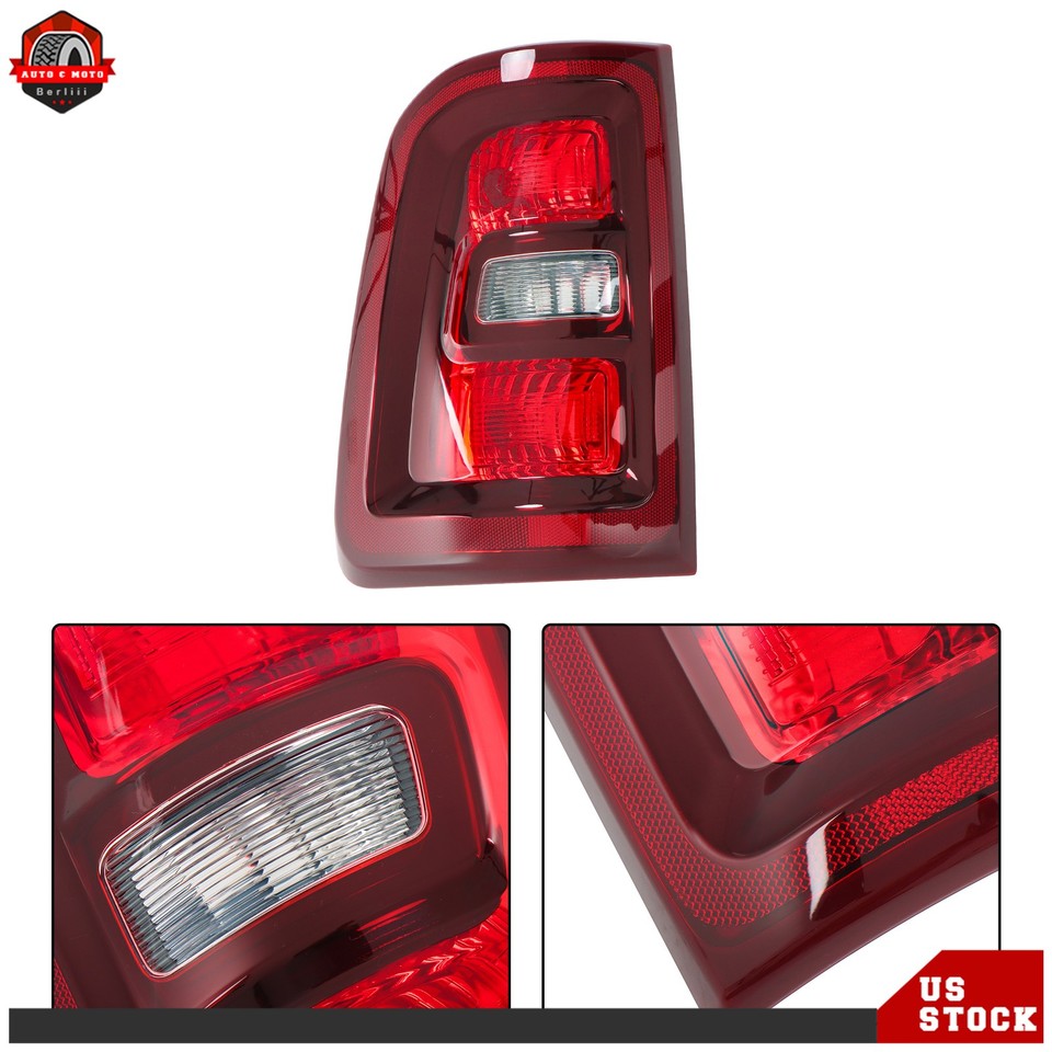 Driver Left Side For 2025 Ram 1500 Black Halogen Tail Light Assembly ...