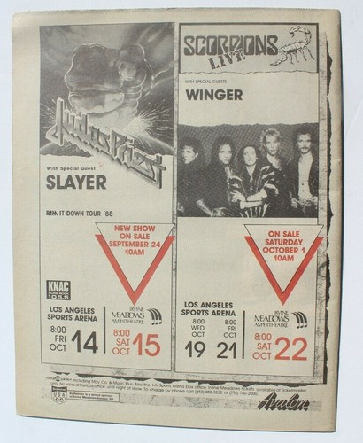 Vintage BAM LA's Music Magazine - September 23, 1988 Vol. 14 No. 19 ...