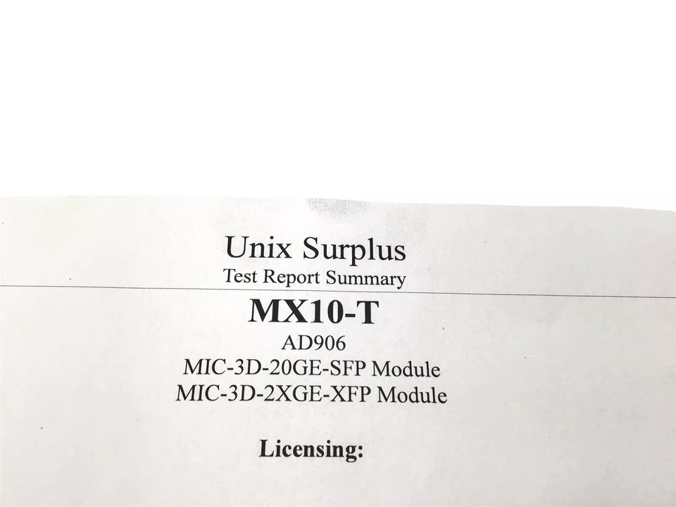 20 Port 1GB SFP Juniper MX10-T Router 4x 10GB 2x PSU | 2x 10GB 6x 10G ...