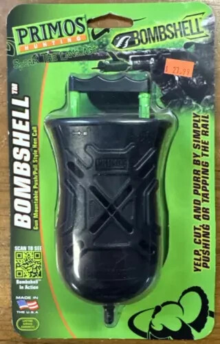 Primos Bombshell Turkey Call Yelp Cut Purr Gun Mount Push Pull Style ...