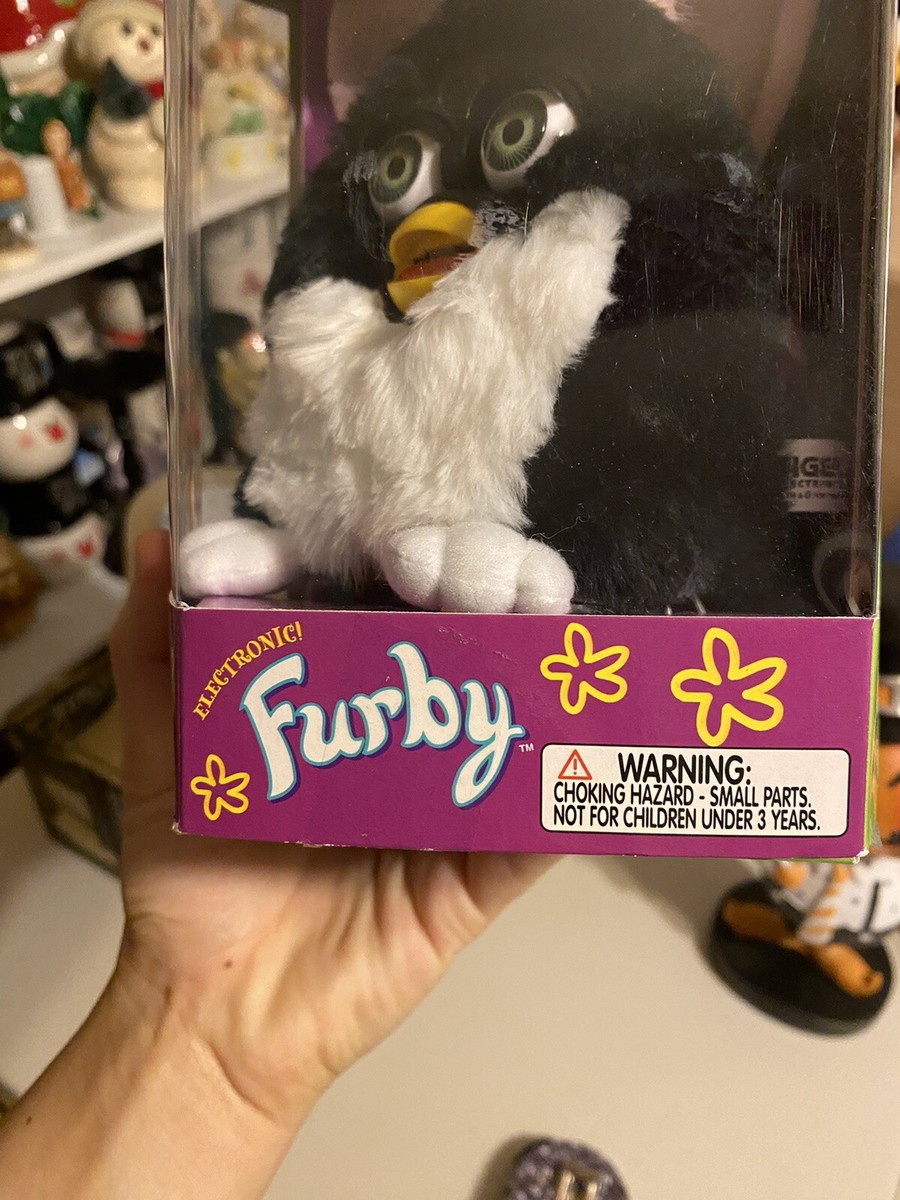 Vintage 1998 Furby Model 70800 Black With Green Eyes New 1998 Furby