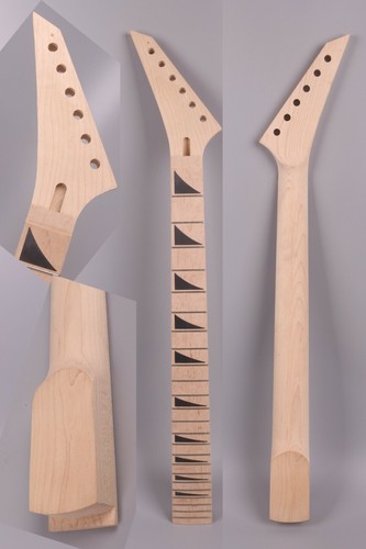 Maple Guitar Neck 24fret 25.5inch Jackson Style Shark Fin Inlay ...