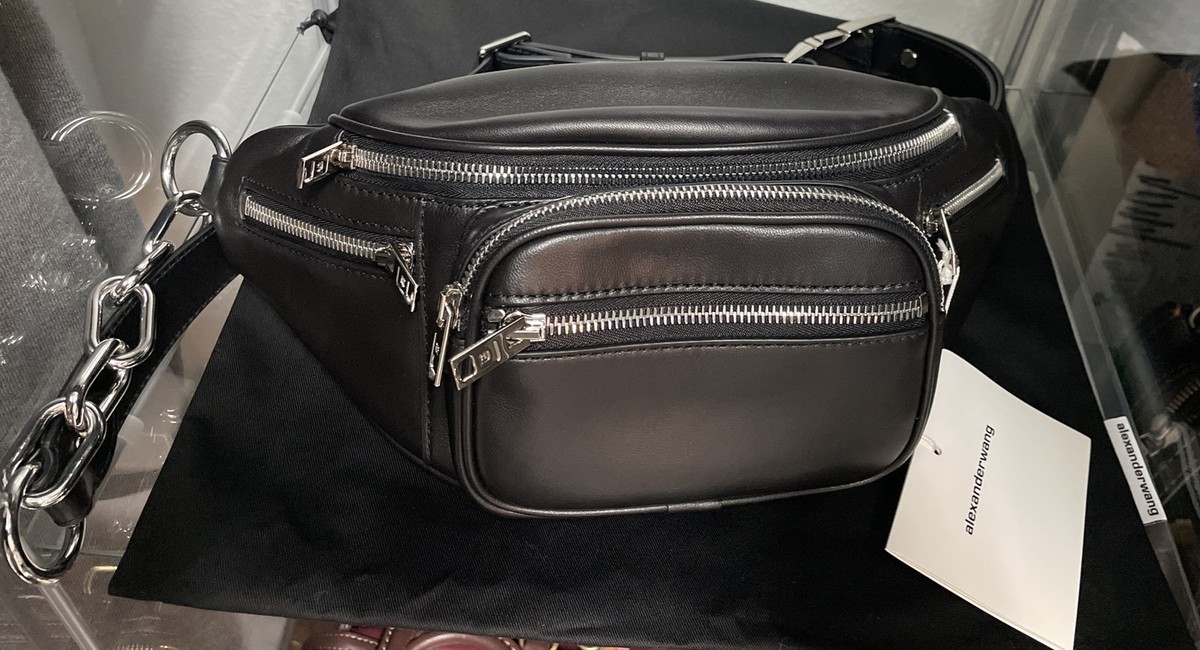 Alexander Wang Attica Soft Fanny Pack Designer Black Leather Alexander Wang Attica Soft Fanny Pack Designer Black Leather