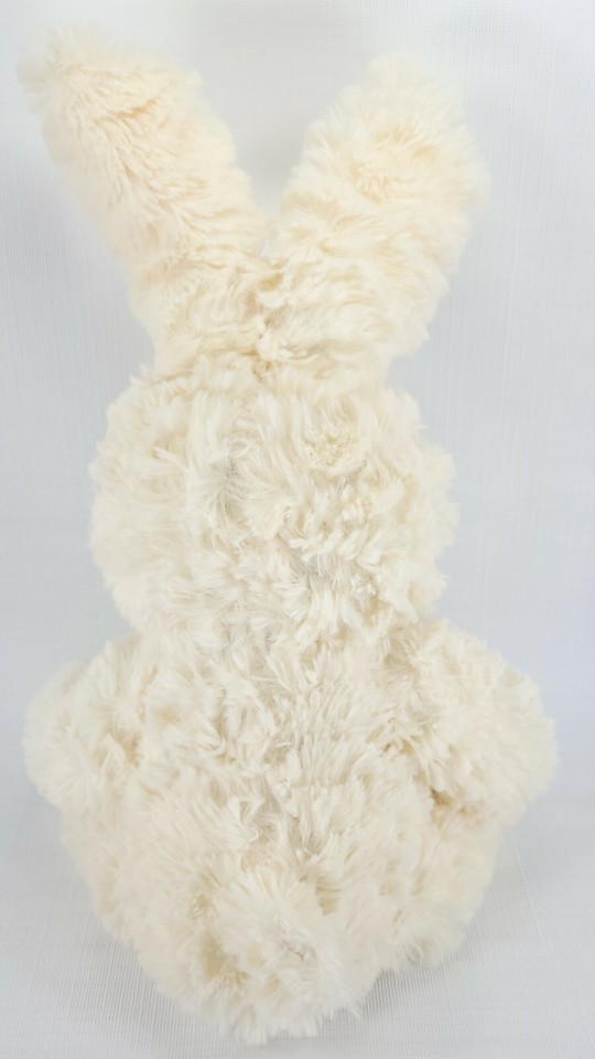 Fluffy Cream Easter Bunny Rabbit Plush Pink & Yellow Sound & Light ...