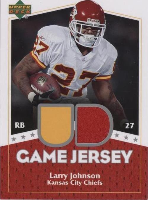 2007 Upper Deck - Ud Game Jersey Larry Johnson #UDGJ-LA (MEM) for sale ...