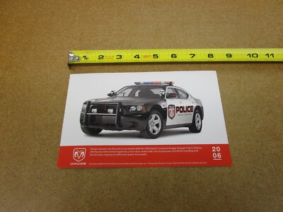 2006 Dodge Charger Police car CARD SHEET sales brochure FAST FIVE ...