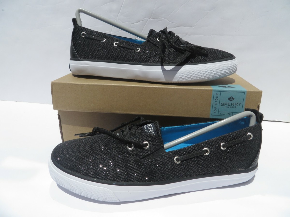All Black Girl Sperrys Womens Black Sperry Boat Shoes Online