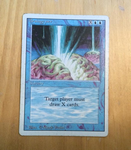 Mtg - Braingeyser - Revised Edition - Moderately Played - Offers ...