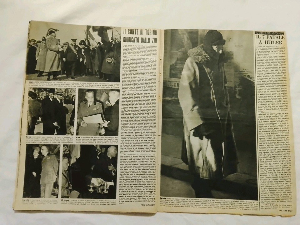 Tempo 41 1946 Pugile Joe Louis Caso Ettore Grande Conte Vittorio Amedeo ...