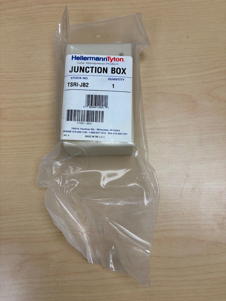 Hellermann Tyton TSRI-JB2 single gang, Junction Box, (PACK OF 4 BOXES ...