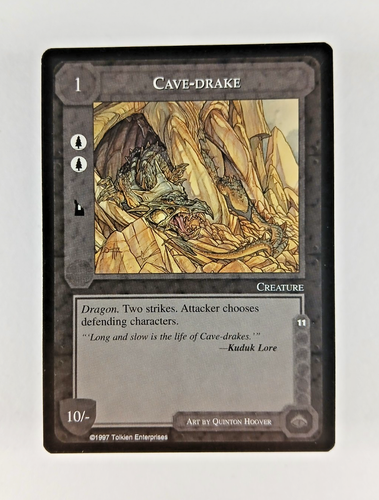 Cave Drake - Middle Earth CCG card (1997 ICE) MECCG Lidless Eye Hazard ...