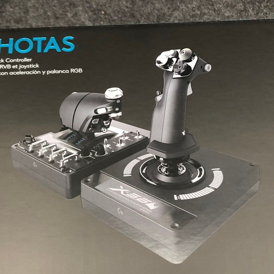 LOGITECH X56 HOTAS RGB Controller, USB Space/Flight Sim, Black ...