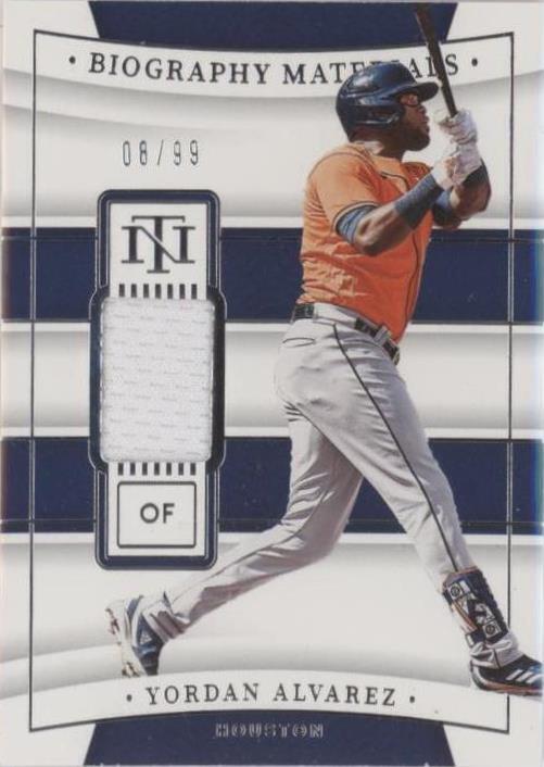 2022 Panini National Treasures - Biography Materials Yordan Alvarez # ...