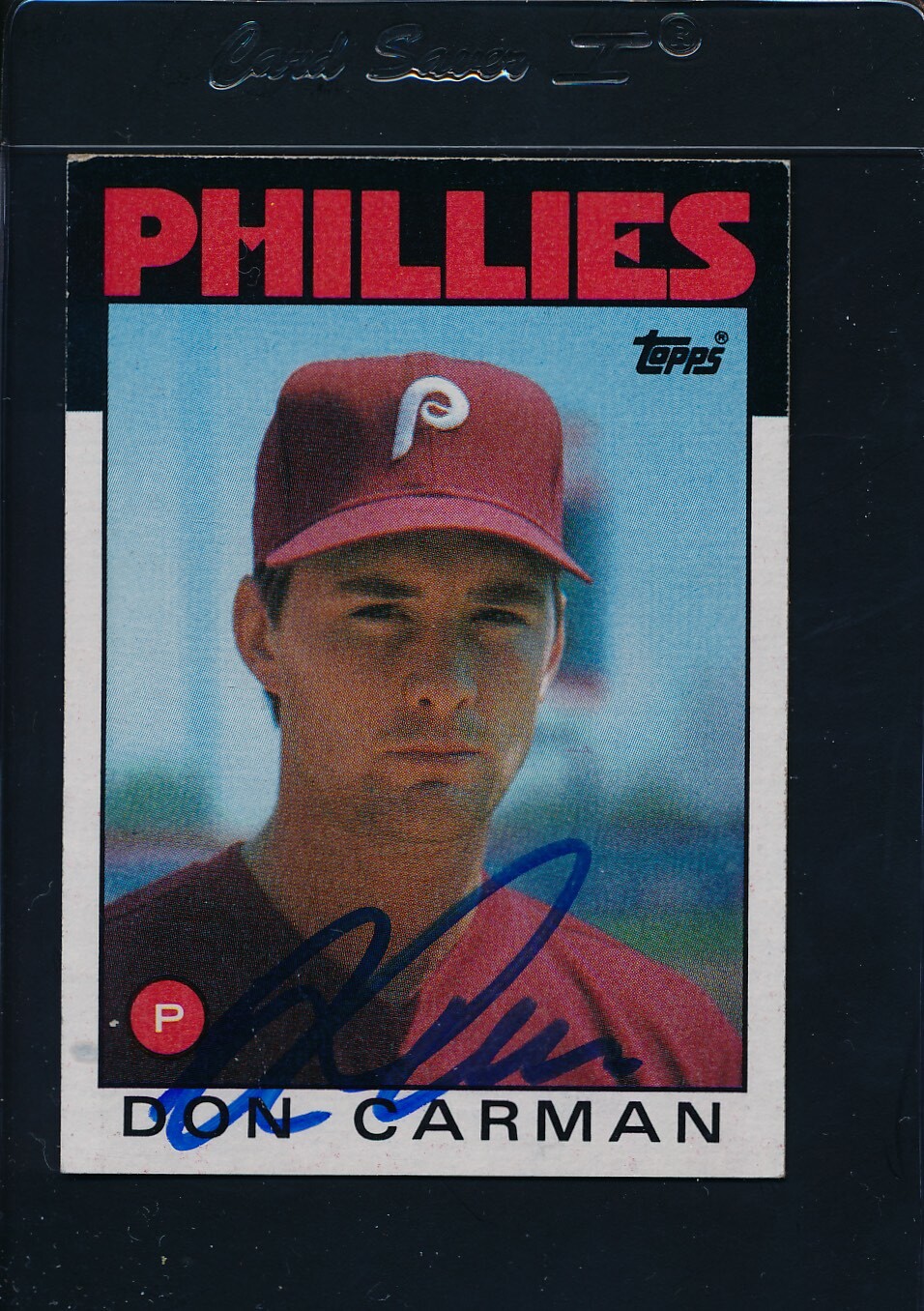 1986 Topps #532 Don Carman Phillies Signed Auto *17319 | eBay