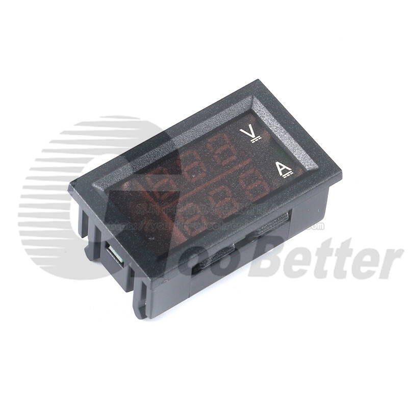 5-Wire DC Voltmeter Ammeter Panel Mount Amp Meter Red-Green Red-Blue ...