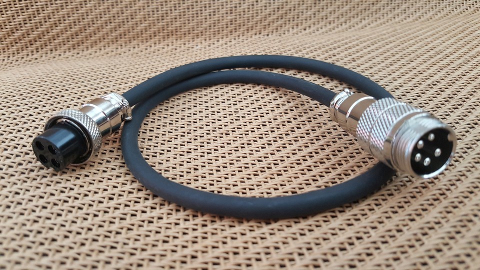 C5P4C 5 PIN MICROPHONE to 4 PIN COBRA GALAXY UNIDEN RADIO ADAPTER ...