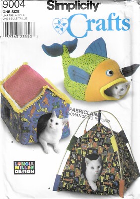 Simplicity Crafts 9004 Cat Beds in 3 Styles Sewing Pattern Uncut | eBay