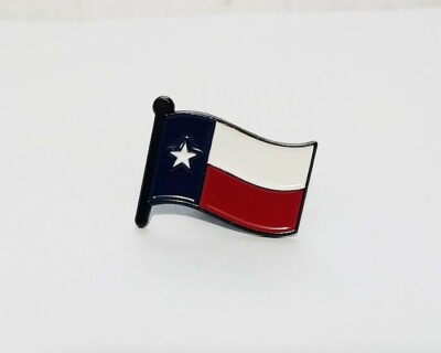 Texas Flag lapel pin black plated high quality enameled | eBay