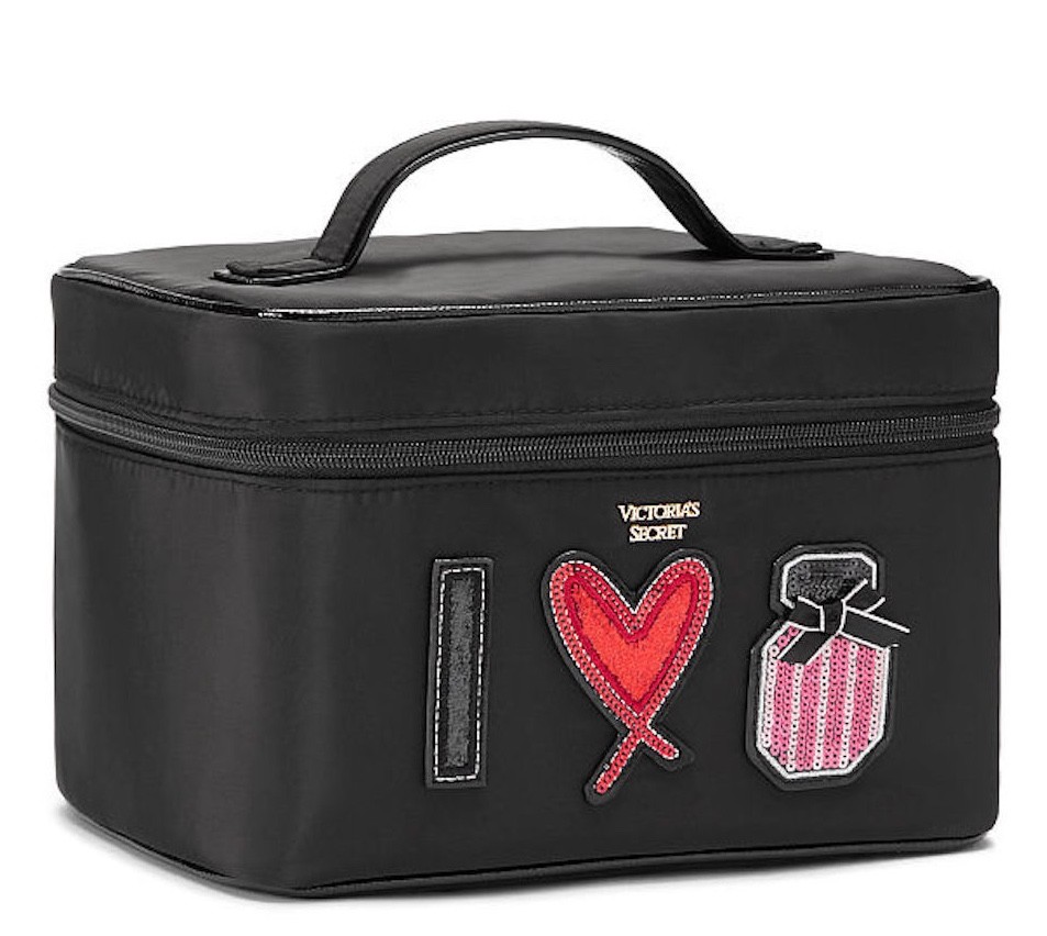Victorias Secret RUNWAY PATCH JETSETTER TRAVEL CASE SET Cosmetic BAG ...