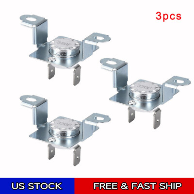 3Pack DC96-00887A Thermal Cut Off Fuse for Samsung Dryer DC96-00887C ...