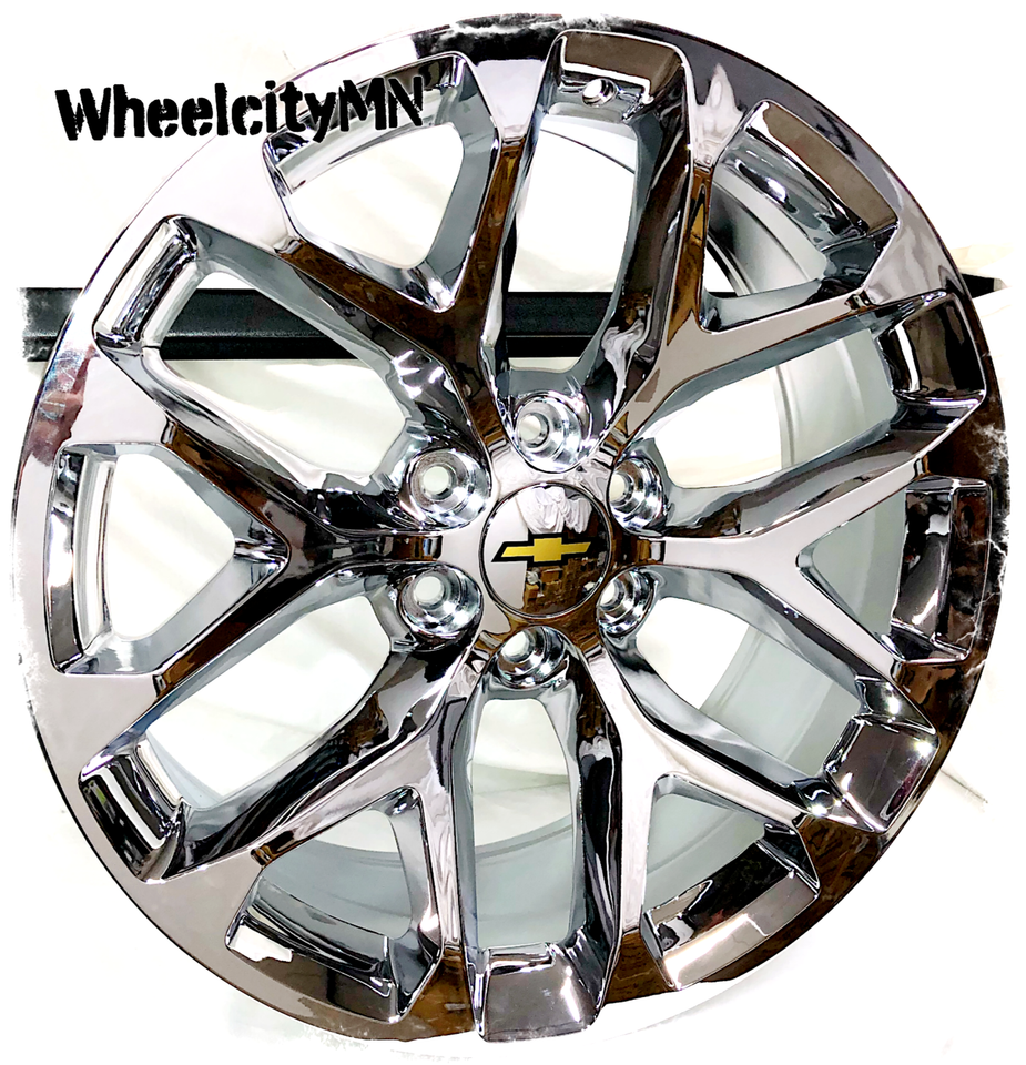 20" chrome Snowflake SFO 2020 Chevy Tahoe Suburban LTZ OE replica rims ...