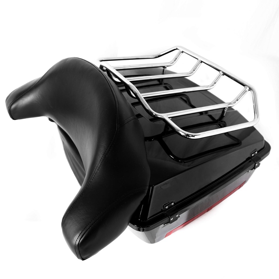 Chopped Pack Trunk Luggage Rack For Harley Touring Road Street Glide ...