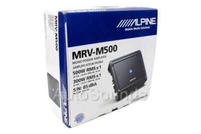 Alpine MRV-M500 V-Power Series 500 Watts Monoblock Class D Subwoofer ...