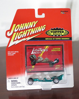 Johnny Lightning Topper Series 2000 Custom Dragster Green on Card | eBay