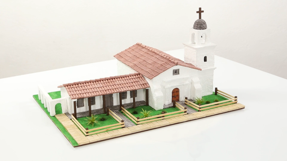 School project Miniature Bricks California Missions Model Kit Santa ...