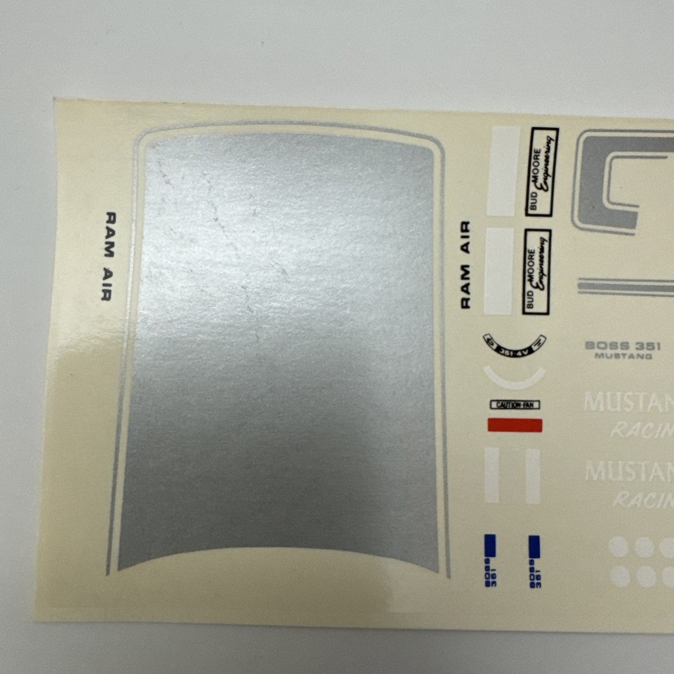 FRED CADY 48 1971 Ford Mustang Boss 351 1:24 1:25 Scale DECALS | eBay