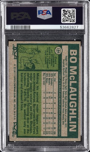 1977 TOPPS #184 BO MCLAUGHLIN PSA 6 | eBay