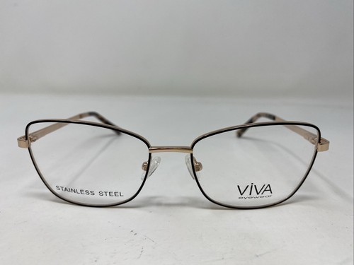 Viva Eyewear VV4526 002 53-17-140 Black/Rose Gold Full Rim Eyeglasses ...