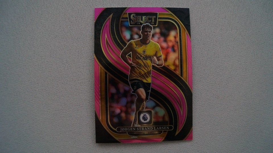 Jørgen Strand Larsen - lot 3 cards, Select Pink /99, Blue, Ice, Prizm ...