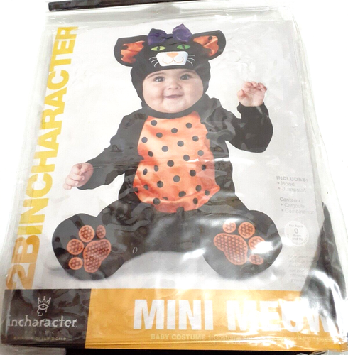 Infant 2 Piece Mini Meow Cat Costume by Incharacter Size XS 0-6 Months ...