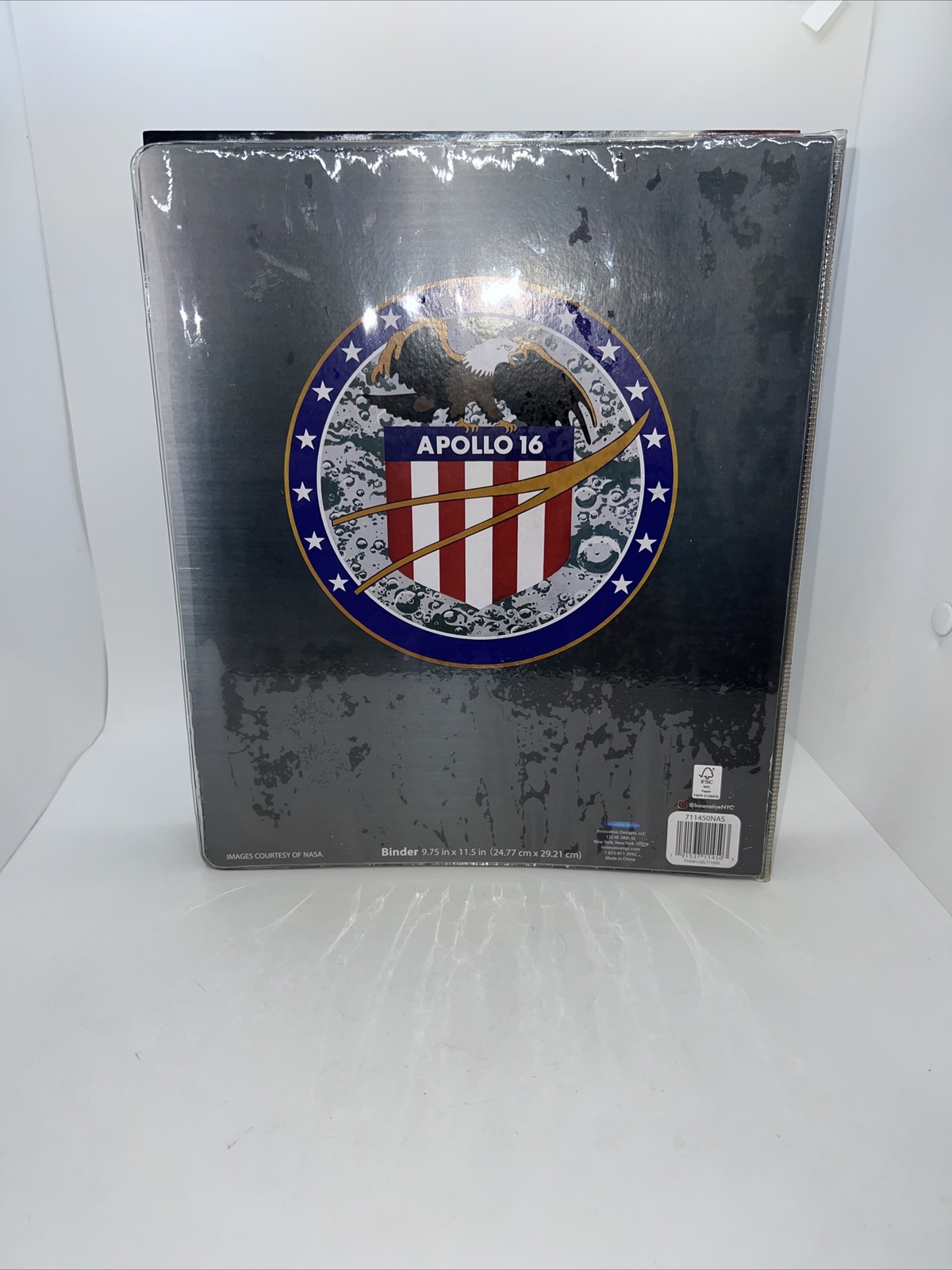 NASA 3 Ring Binder & Folder School Challenger Columbia Skylab 3 Apollo ...