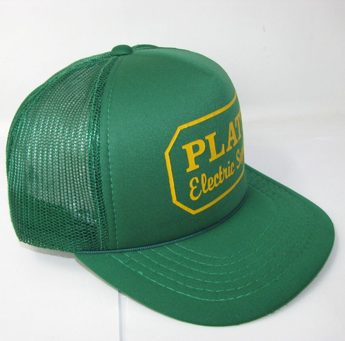 Vintage Platt Electric Supply Green SnapBack Trucker Hat Mesh | eBay
