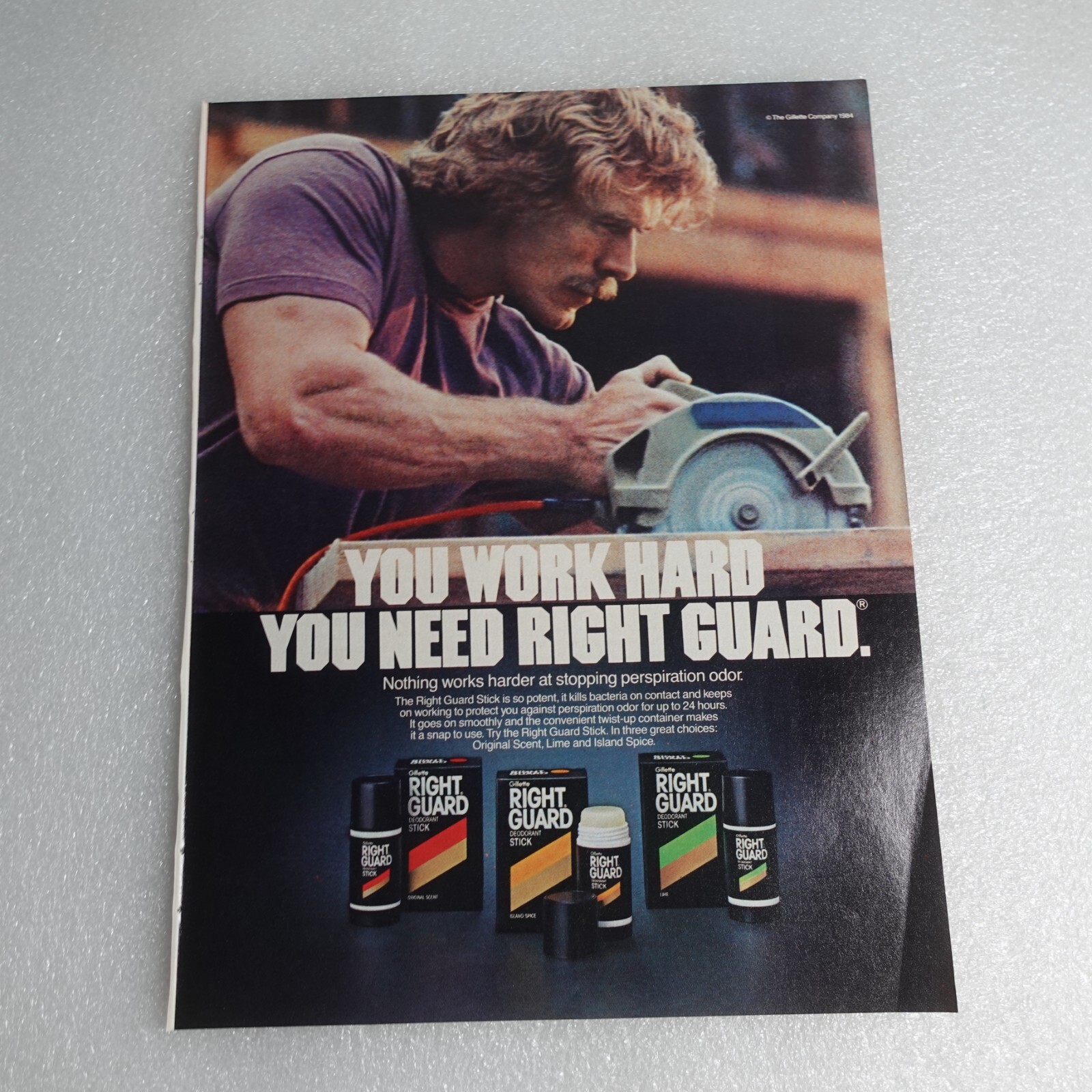 Vintage Print Ad Gillette Right Guard Deodorant Sports Illustrated May ...