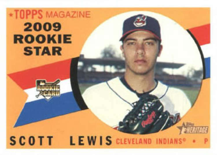 2009 Topps Heritage #112 Scott Lewis Indians NM-MT (RC - Rookie Card ...