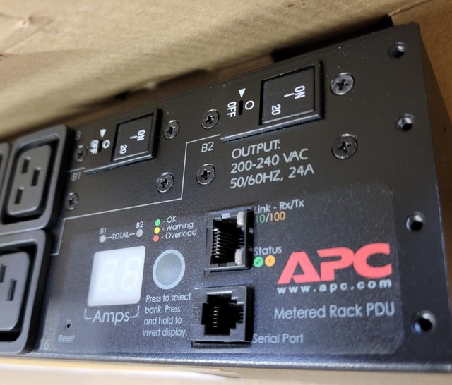 APC AP7811B 208V Metered PDU Rack - Black for sale online | eBay