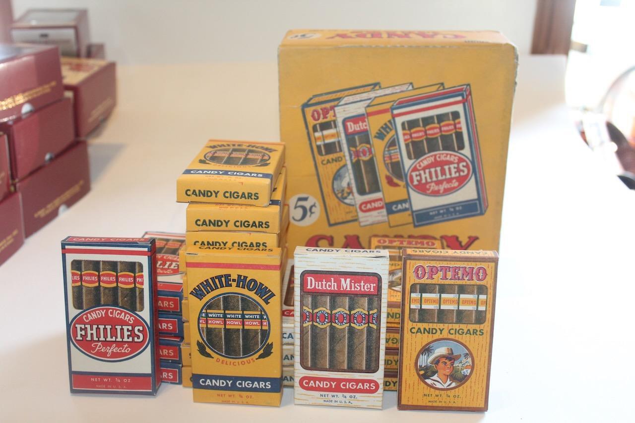 Full Counter Display Box of Candy Cigars 24 5⍧ Boxes Optimo-Fhilies ...