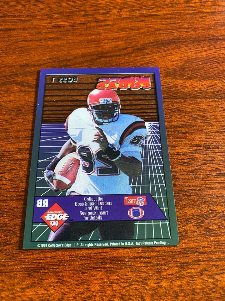 1994 Collectors Edge Boss Squad #1 Marshall Faulk HOF | eBay