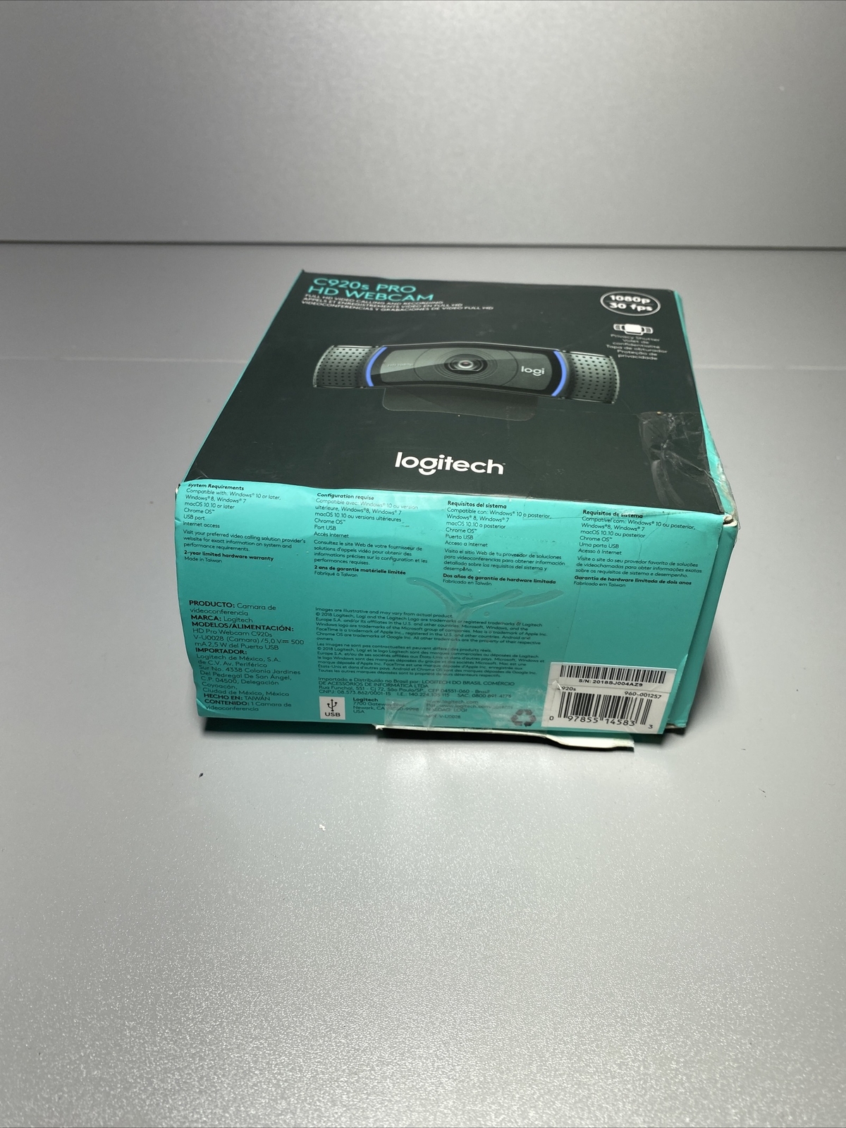 New Logitech C920s Pro HD 1080p Webcam with Privacy Shutter 97855145390 ...
