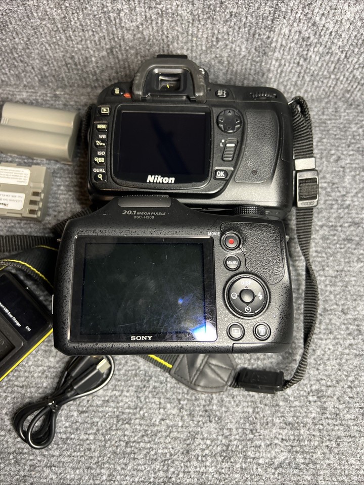 Nikon D80 & Sony Cyber-Shot DSC-H300 Lot Of 2- Read Description | eBay