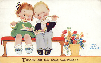 1934 MLA Artist Signed Mabel Lucie Attwell Postcard #2308 Jolly Ole ...